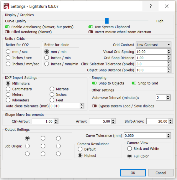 LightBurn and Mini Gerbil Tips