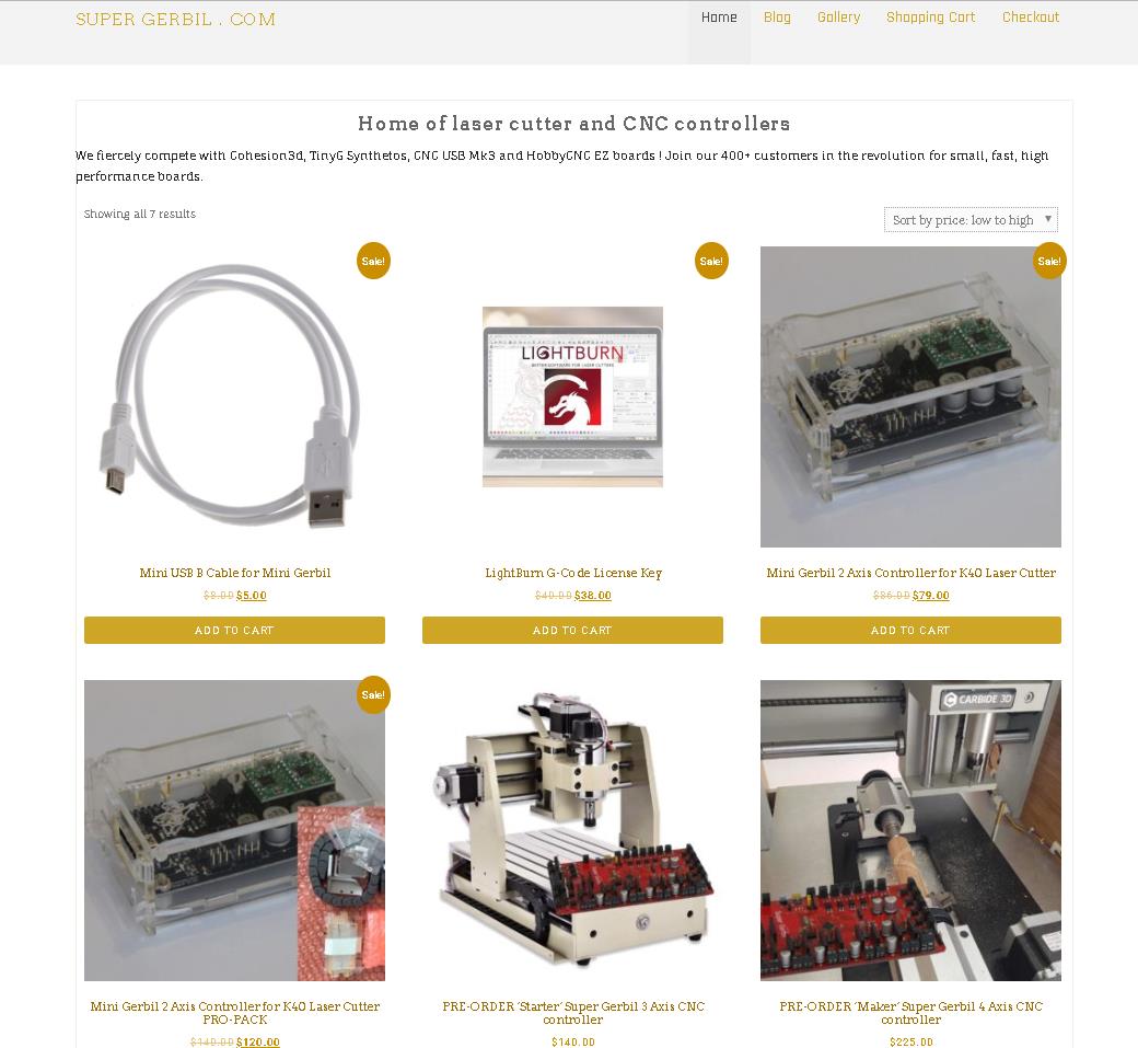Buy K40 laser cutter upgrades, CNC controllers and more online