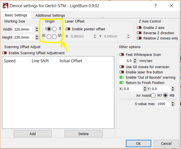 Limit switches and homing
